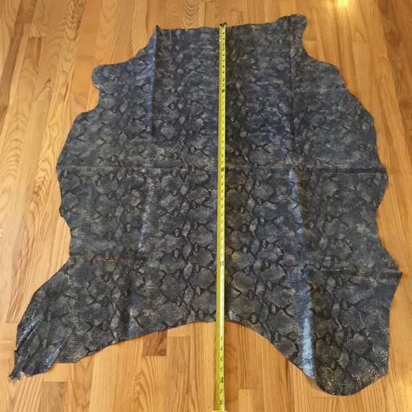 Accents | Snake Embossed Genuine Leather Hide | Poshmark